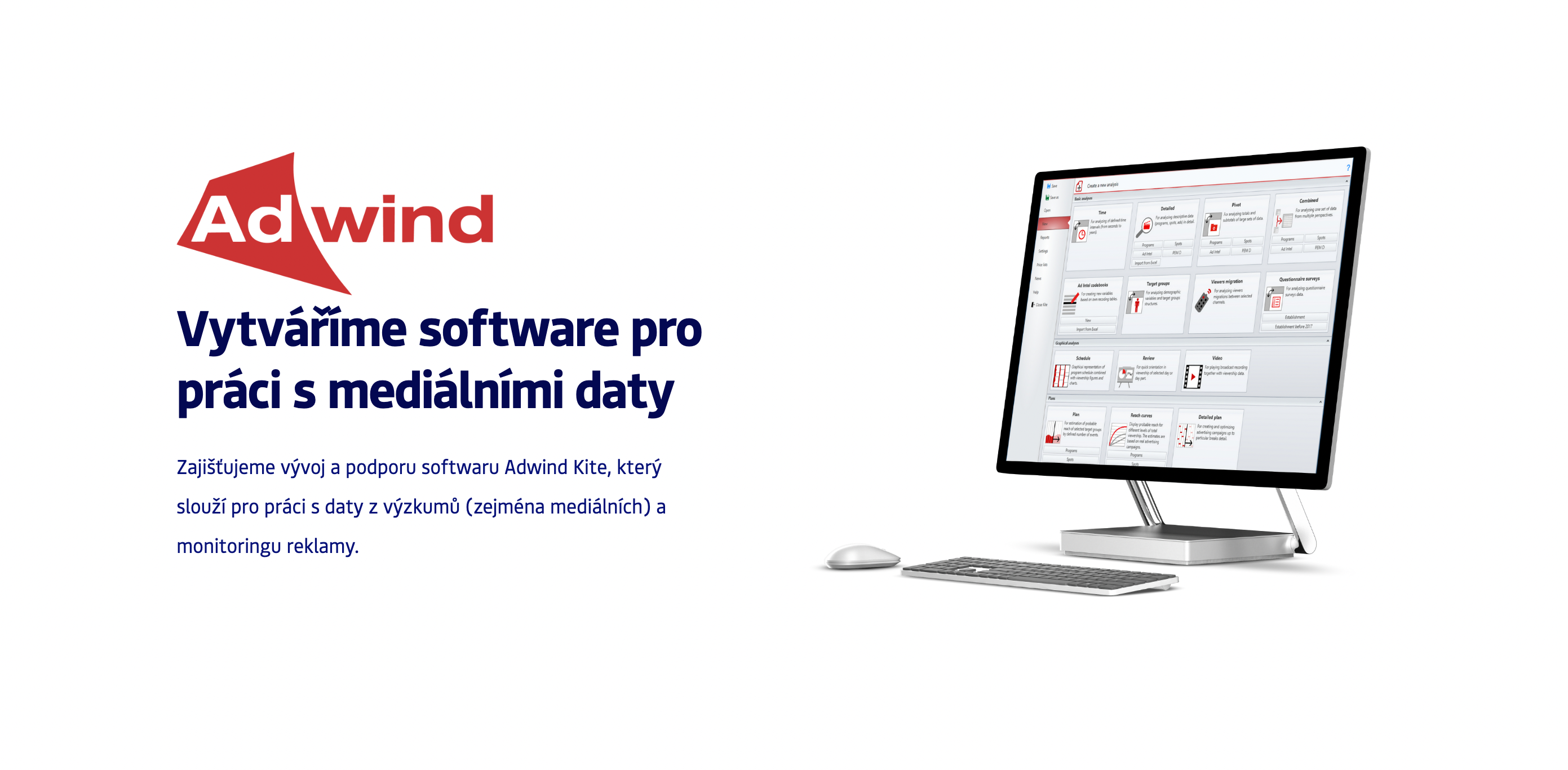 Nielsen - Adwind Software Kite – pro práci s mediálními daty